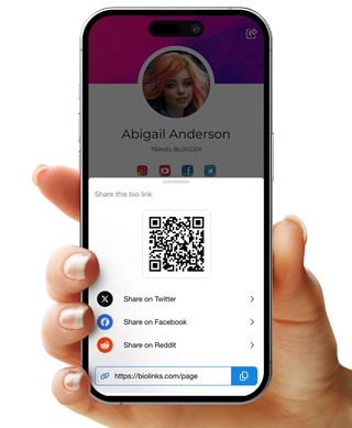 BioLinks - The world's #1 drag-and-drop Bio Links tool for mobile phones